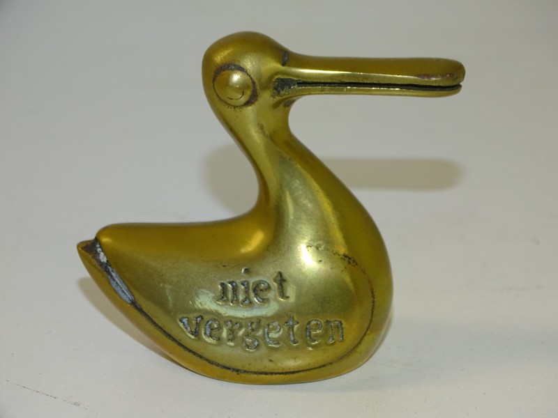 Messing Beeldje / Papiergewicht: Caravell Design - Kringwinkel