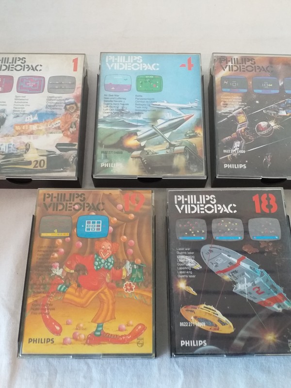 5 games philips videopacs - Kringwinkel