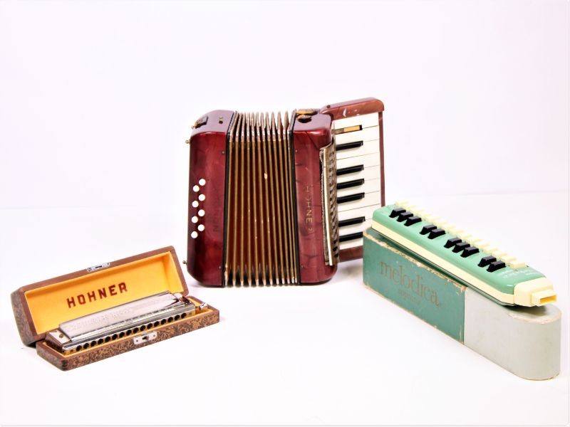 Hohner, 3 instrumenten (Mignon, Melodica en Chromonica) - Kringwinkel