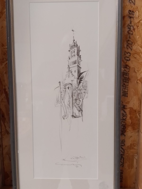 Pentekening St. Amandus Beernem - Irmine Remue - Kringwinkel