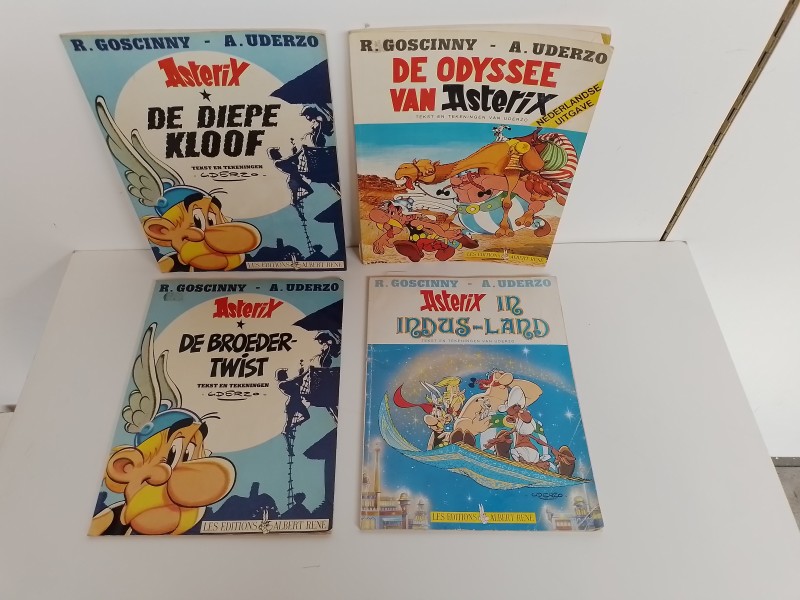 Set 4 eerste drukken Asterix - Kringwinkel