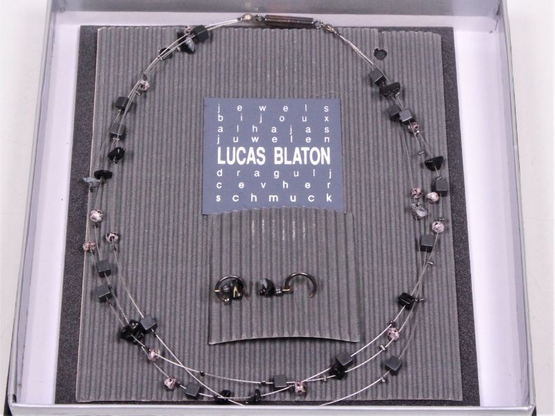 Lucas Blaton, mooie set : halsketting en oorbellen - Kringwinkel