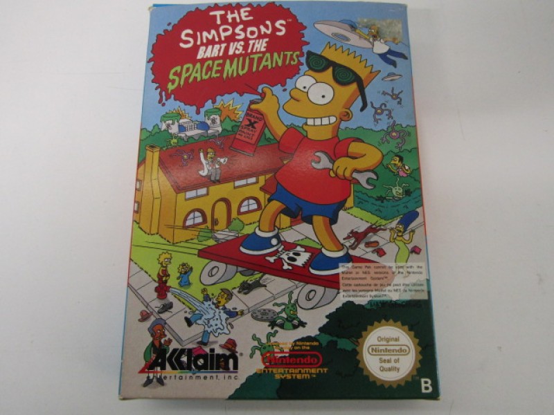 Nes Game, The Simpsons: Bart VS The Space Mutants, 1990. - Kringwinkel