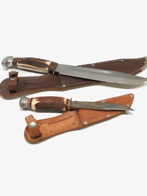 2 vintage jagersmessen, 'Solingen' - Kringwinkel