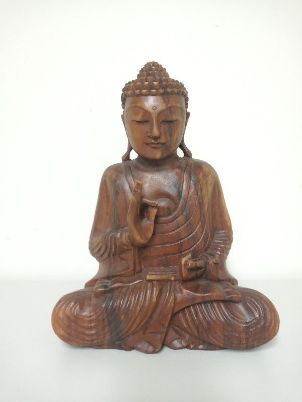 Houten buddha beeld - Kringwinkel