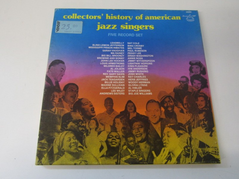 5 LP Box, Collector's History of American Jazz Singers - Kringwinkel