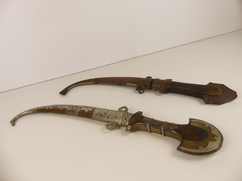 2 Vintage Marokkaanse Dolken en Scheden - Kringwinkel
