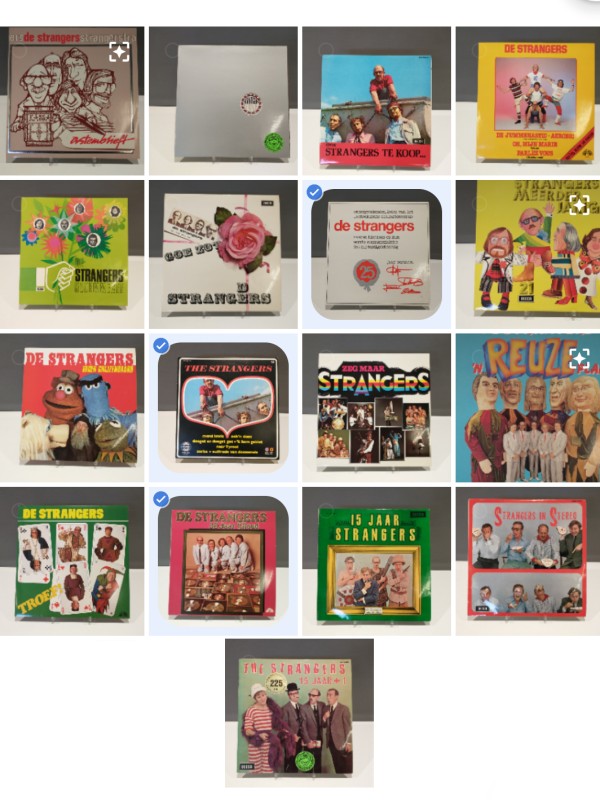 Verzameling van 17 LP's "De strangers" - Kringwinkel