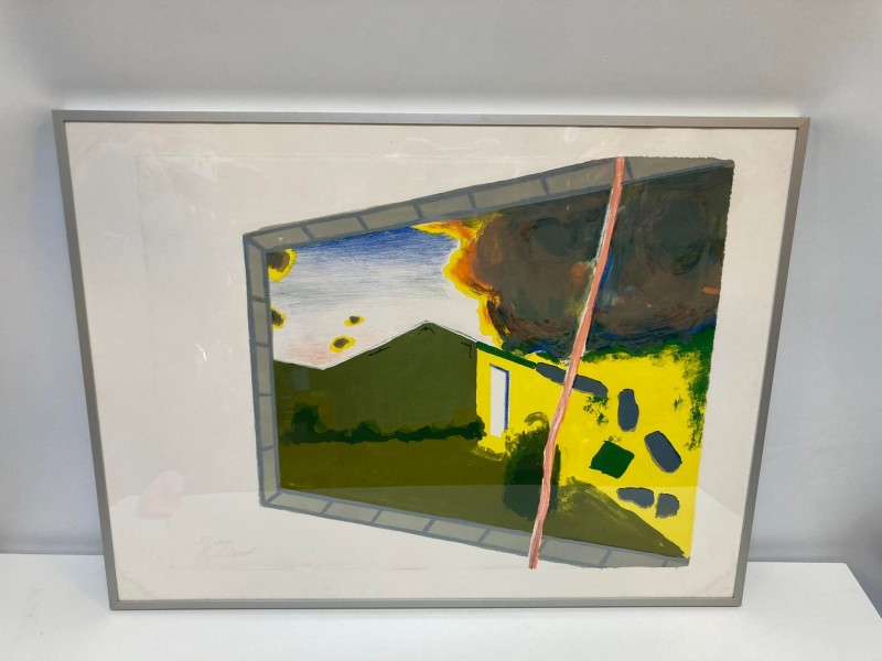 Gesigneerde druk van Roger Raveel - Kringwinkel