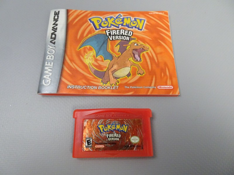 Pokémon FireRed Gameboy Advance met boekje USA werkt - Kringwinkel