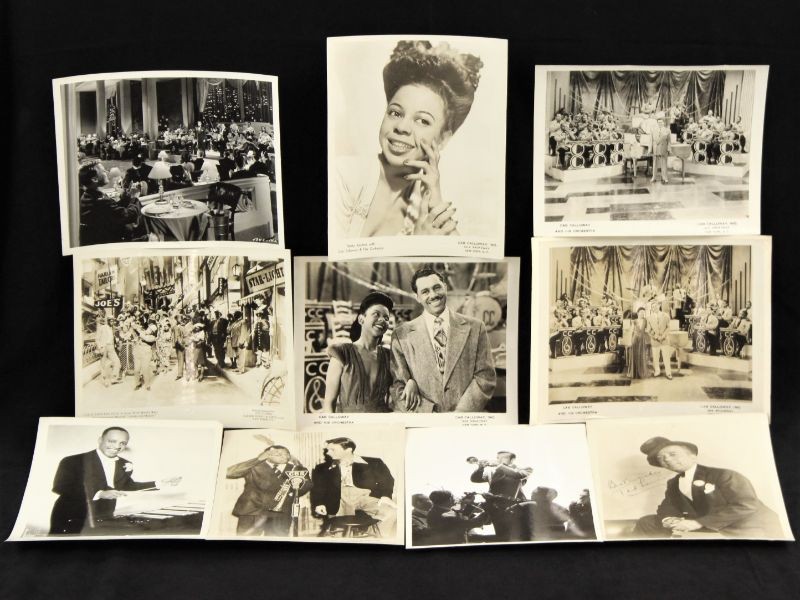 Originele M.G.M. Foto's van o.a. Lewis Armstrong, Cab Calloway, Ted ...