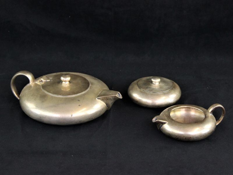 Antiek Verzilverde Design Theeset - Kringwinkel