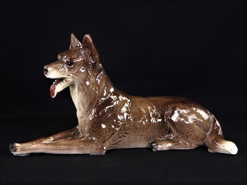 Vintage Sitzendorf hond - Kringwinkel