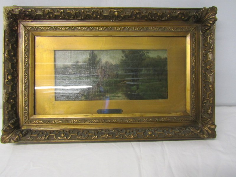 Schilderij, Isidore Meyers, Landschap - Kringwinkel