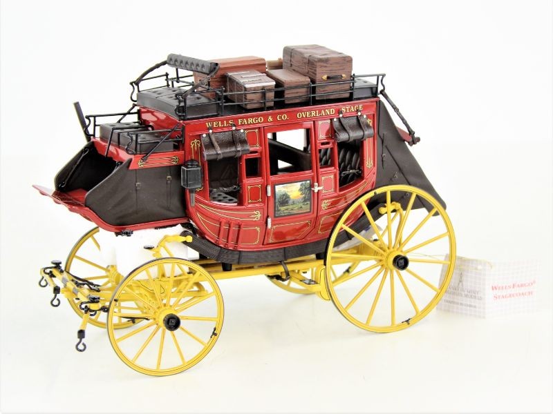 Wells Fargo stagecoach - metalen koets 1:16 - Franklin Mint precision ...