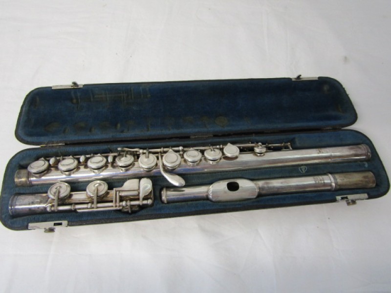Fraaie Vintage Dwarsfluit "Succes F.Hofinger-Bruxelles" - Kringwinkel