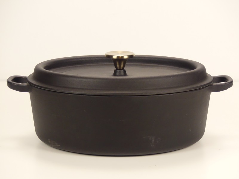 Gietijzeren ovalen-stoofpot Chop & Grill by Greenpan - Kringwinkel