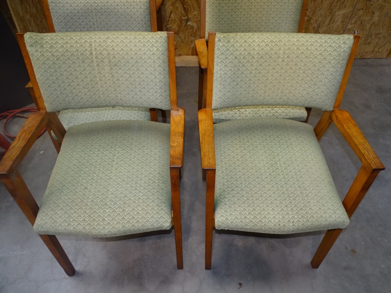 6 Houten Stoelen, Scandinavische Design Stijl - Kringwinkel