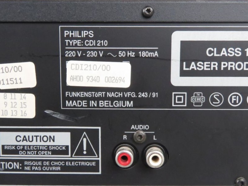 Philips Compact Disc Ineractie player CDI 210 (getest, zonder garantie ...