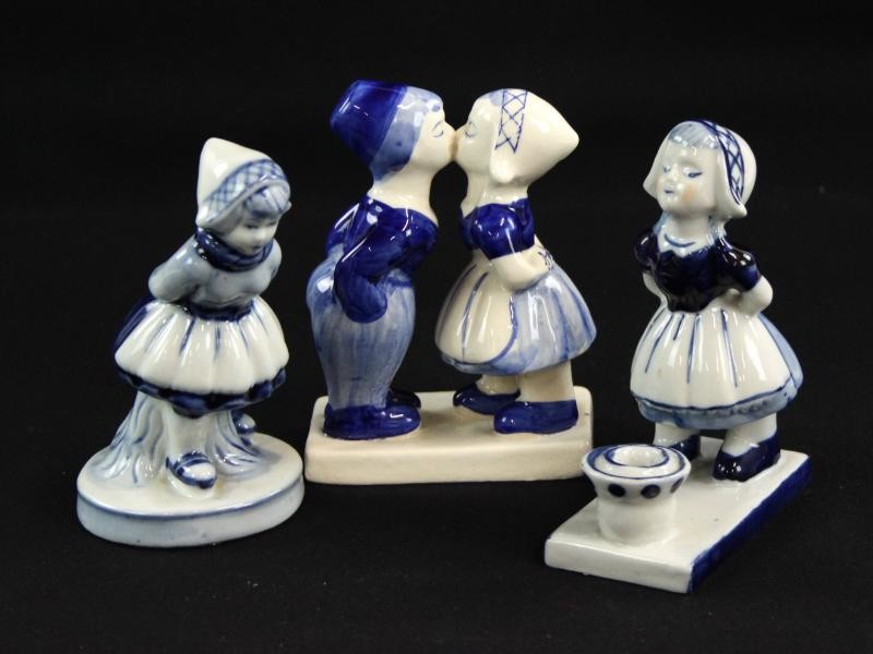 3 Nederlandse porseleinen beeldjes - Kringwinkel