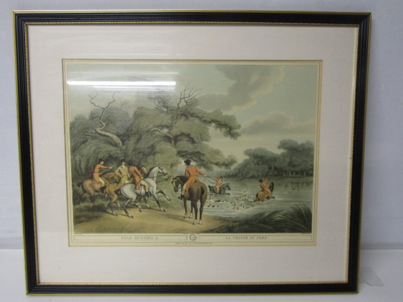 Litho, Stag Hunting n°2, Samuel Hewitt - Kringwinkel