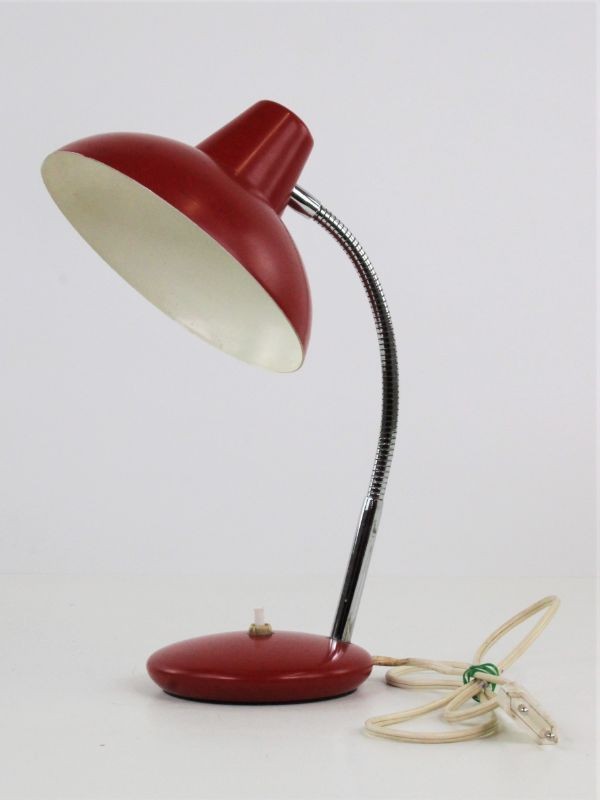 Vintage lamp - jaren 50 - rood - Kringwinkel