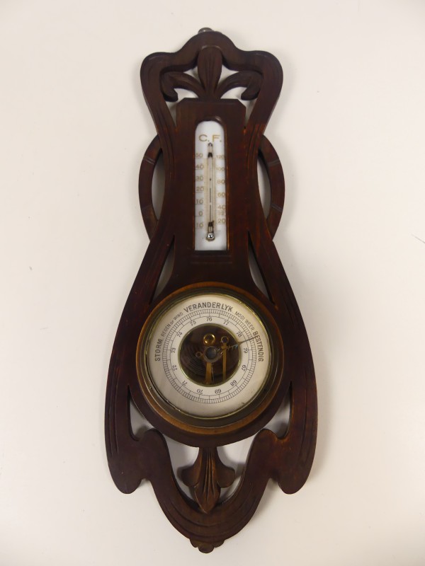 Barometer en thermometer in één - Kringwinkel