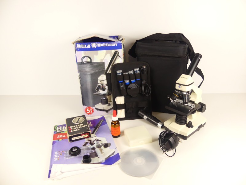 Bresser Biolux AL 20X-1280X Microscoop met accessoires - Kringwinkel