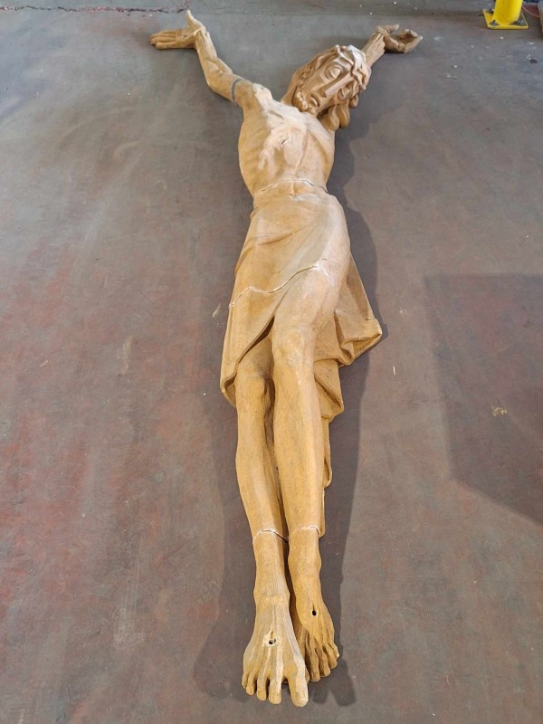 Indrukwekkend Christus beeld van Alcide Mathieux - Kringwinkel