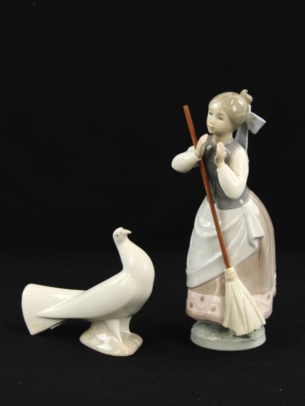 2 Porseleinen beeldjes - Lladro - Kringwinkel