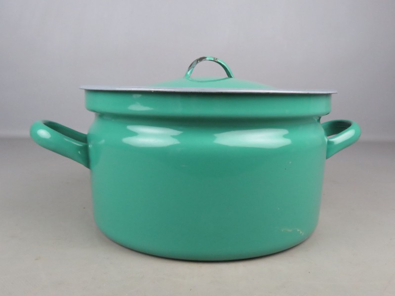 Vintage emaille kookpot gemerkt Luma - Kringwinkel