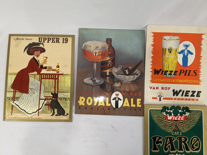 Bier reclame borden [Wieze] - Kringwinkel