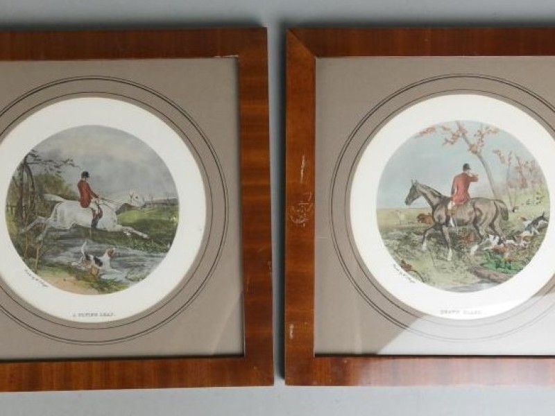 Twee Engelse jachttaferelen van W;J. Shayer - Kringwinkel