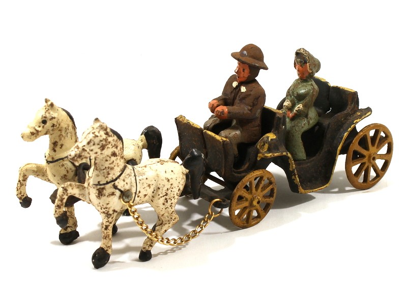 Antieke gietijzeren Amish-koets - Kringwinkel