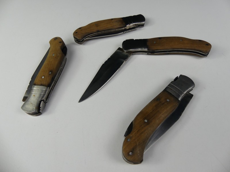 Vintage 4 zakmessen van Pradel Auvergne - Kringwinkel
