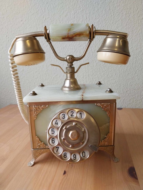 Marmer telefoon uit de jaren 50 - Kringwinkel