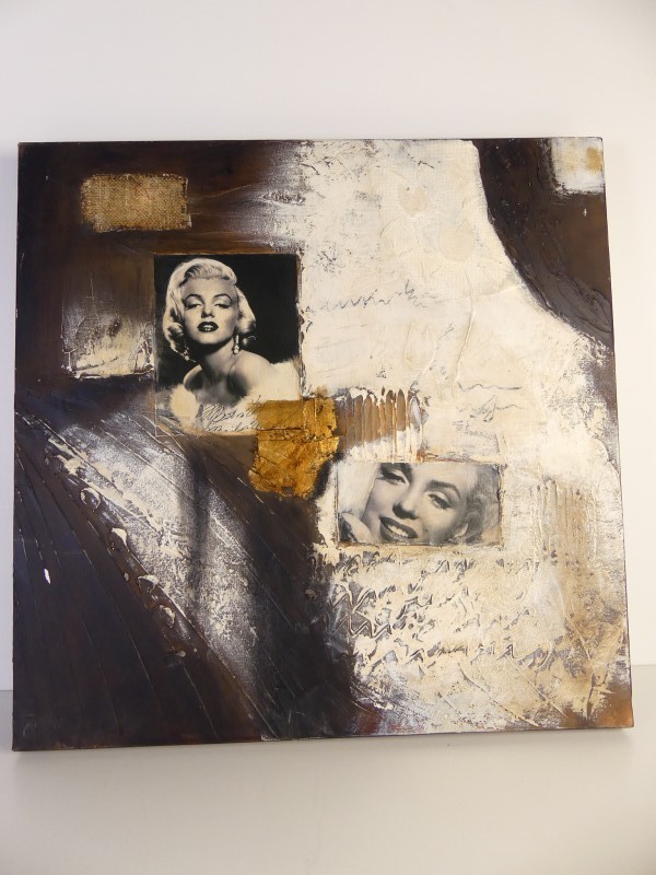 Schilderij - Foto's van Marilyn Monroe - olieverf op canvas - Cobra Art ...