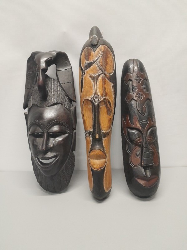Set van 3 Afrikaanse maskers - Kringwinkel