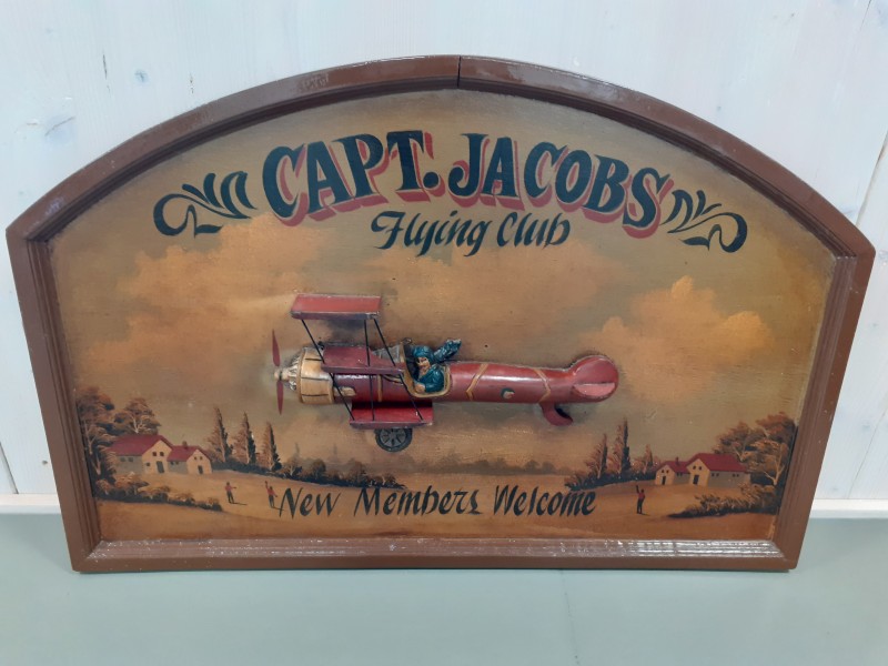 3D bord captain jacobs flying club - Kringwinkel