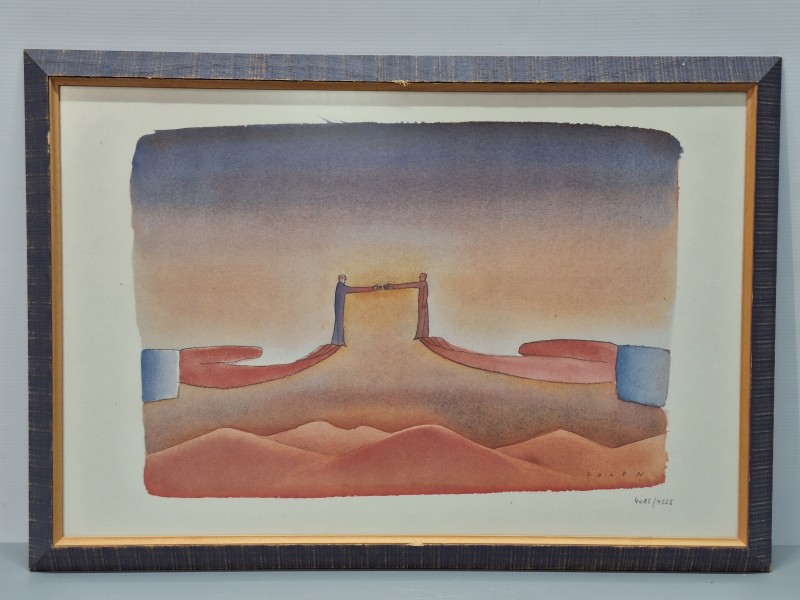 kleuren litho - De ontmoeting (1999) – Jean-Michel Folon (4085/4225 ...