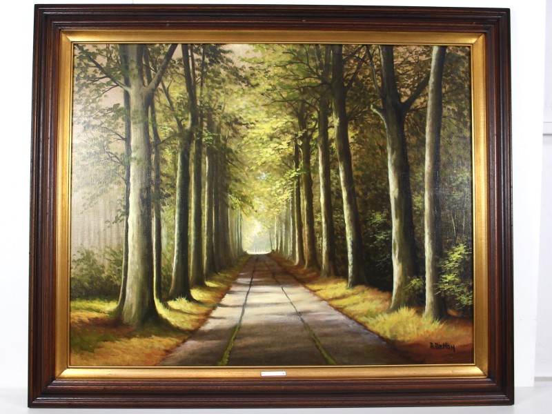 Groot Schilderij Bos - André De Man - Kringwinkel