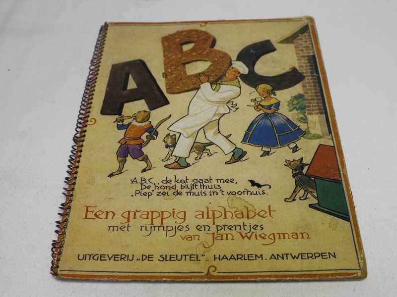 Antiek boekje- "ABC de kat gaat mee" (Art. 1664) - Kringwinkel