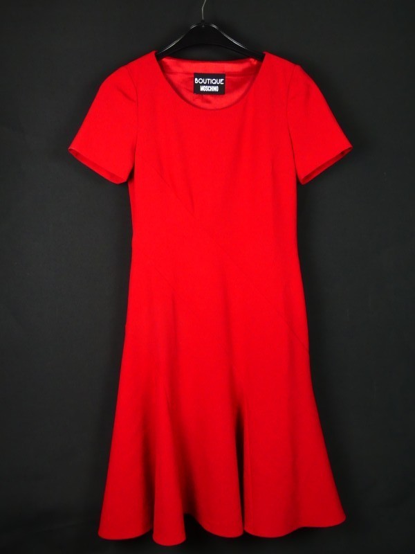 Rode gemerkte Moschino Jurk - Kringwinkel
