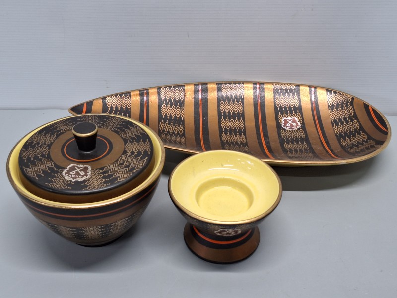 Decoratieve vintage keramiekset "Hohr" – Made in Germany - Kringwinkel