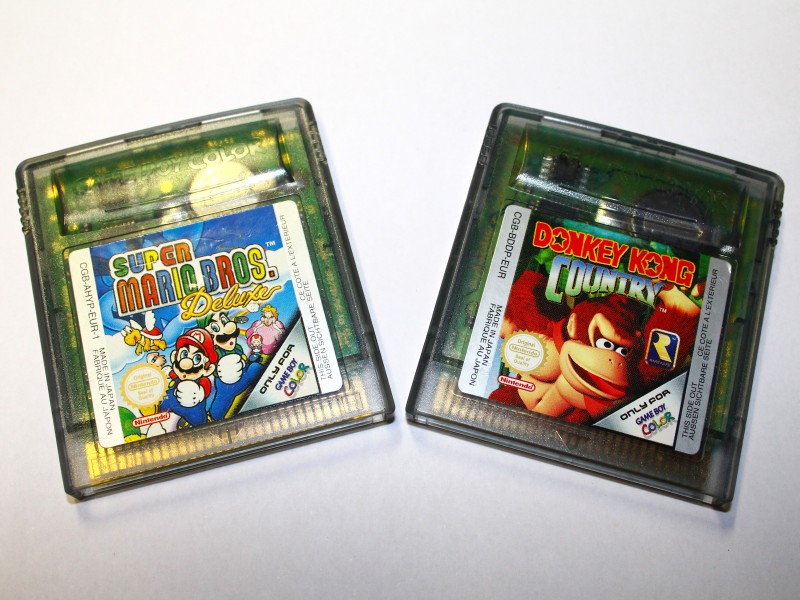 Game Boy Color Games - Donkey Kong Country | Super Mario Bros. Deluxe ...