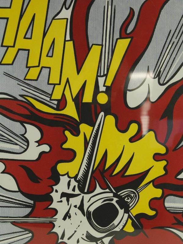 Ingekaderde Pop art Poster "Whaam!"- Roy Lichtenstein 1923-1997 ...