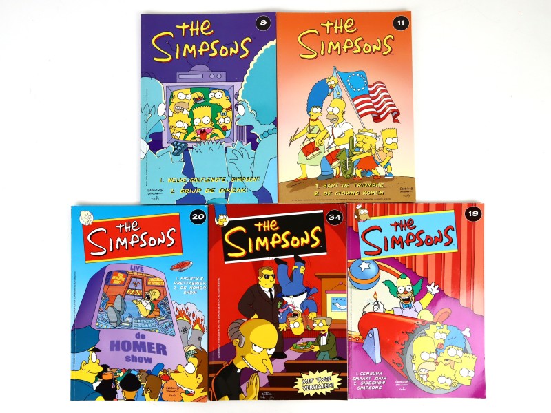 Lot van 5 albums 'The Simpsons' - Kringwinkel