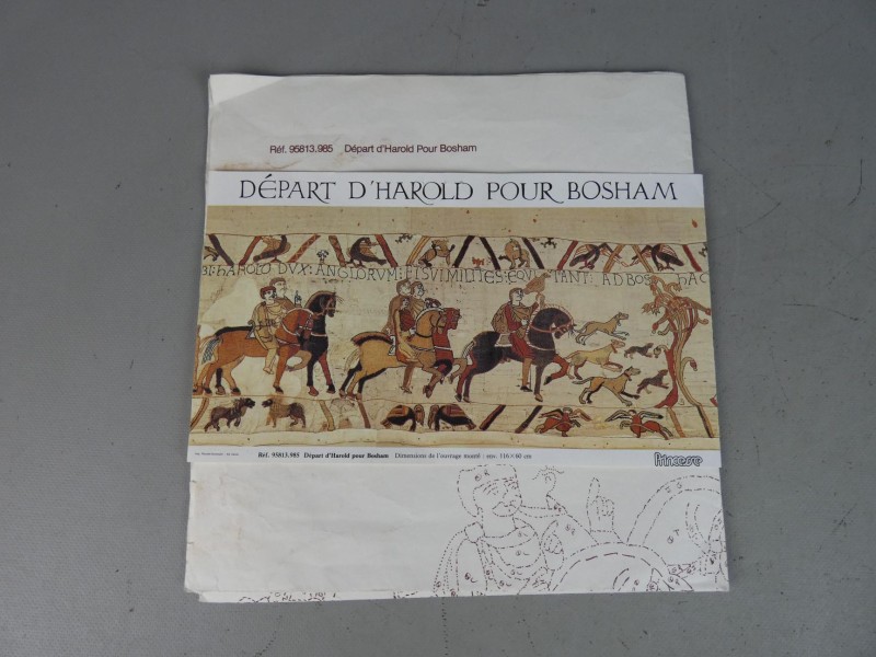 Patroonvel voor Borduurwerk: "Départ d'Harold Pour Bosham" (Tapijt van ...