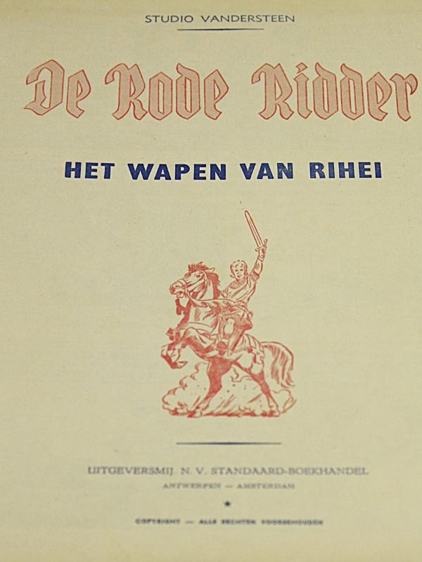 De Rode Ridder - Het wapen van Rihei - 1961 eerste druk - Kringwinkel
