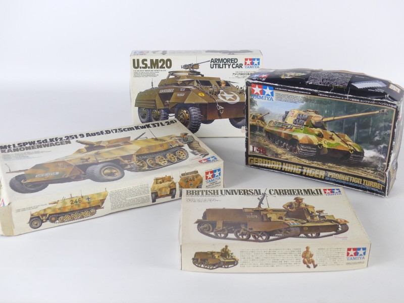 Set Schaalmodellen Van Militaire Voertuigen (Tamiya) - Kringwinkel